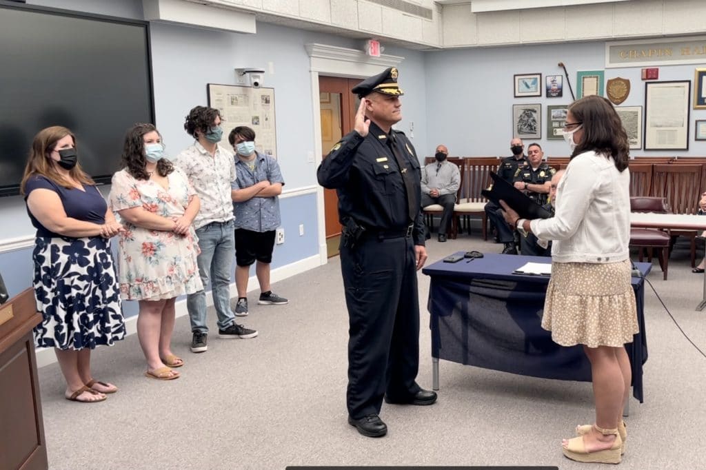Robert Emerson Sworn In As Newest Commander of the Randolph Police ...