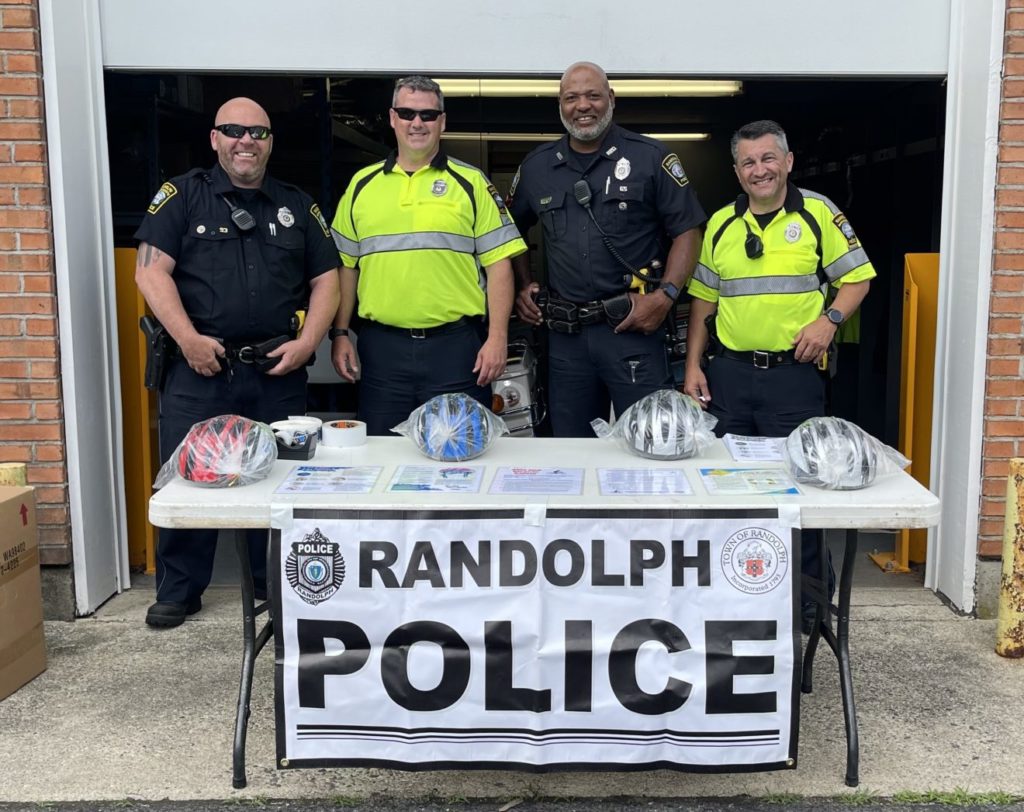 Randolph Police Department Distributes Bicycle Helmets to Children ...